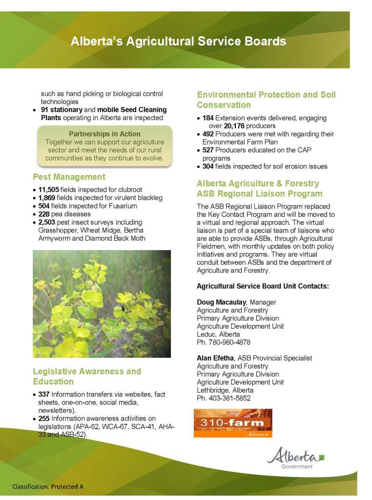ASB Fact Sheet – Agricultural Service Boards